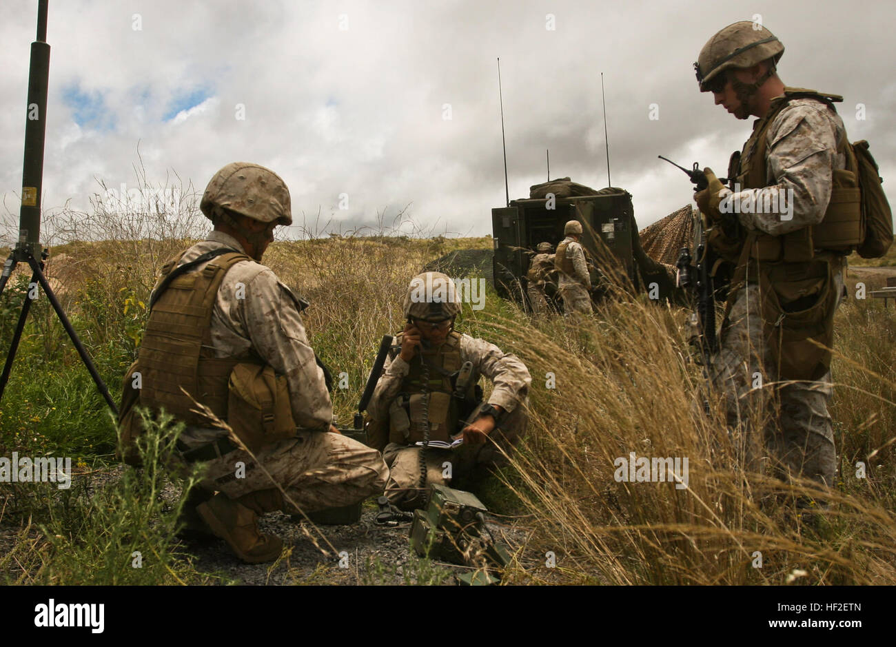U.S. Marines Lance Cpl. Brayan Deleonvega and Lance Cpl. Jose ...