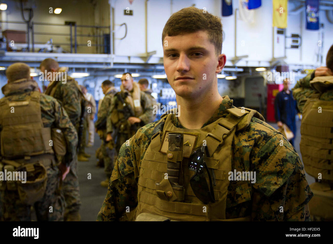 Lance Cpl. Spencer Dean, an a-gunner with Special Purpose Marine Air ...