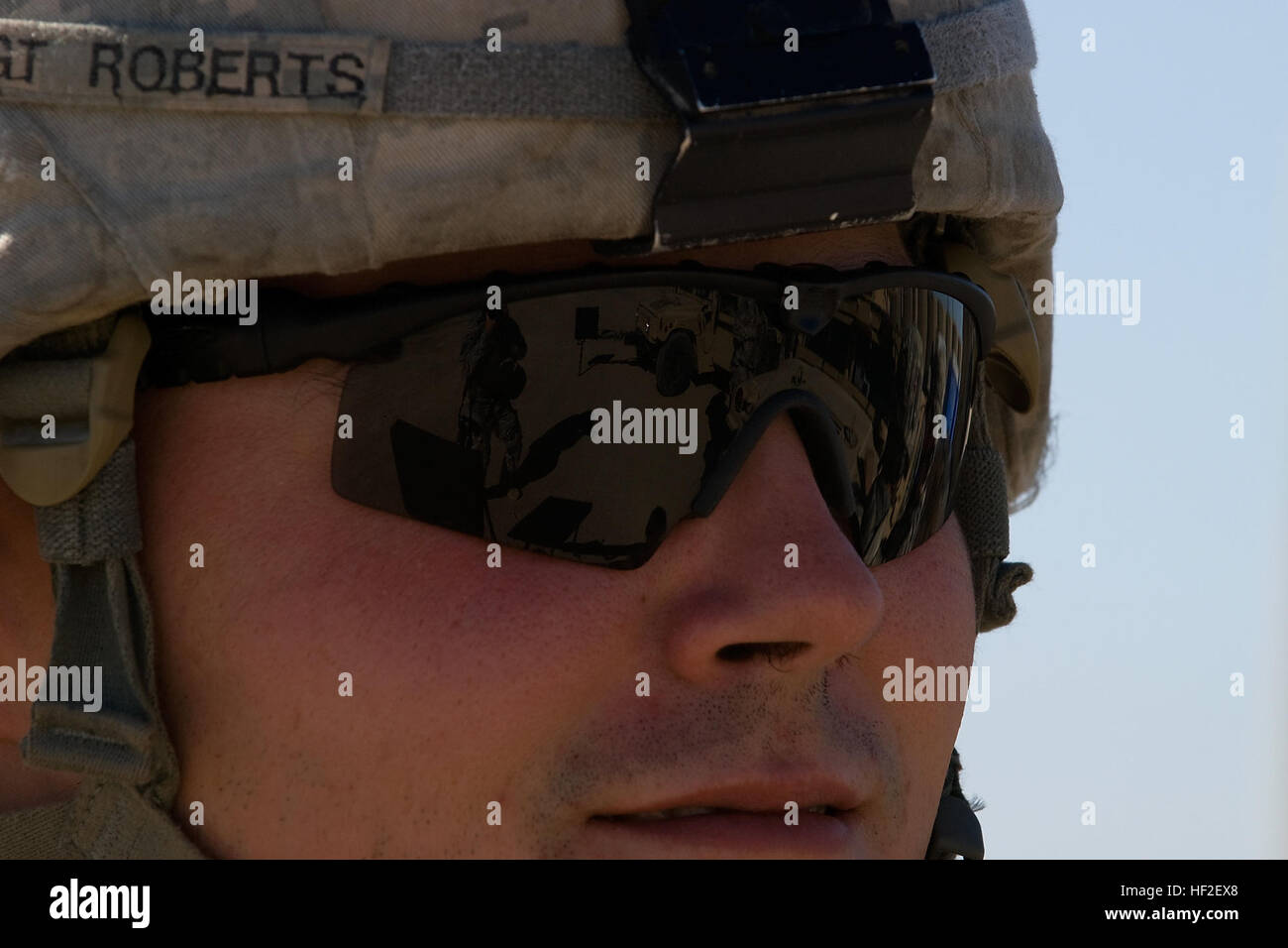 U.S. Army Sgt. Josh Roberts from New Albany, Ind., of 1st Platoon, 21st ...