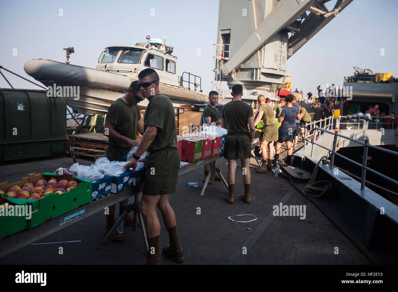 U.S. Marines with the 22nd Marine Expeditionary Unit (MEU) and U.S ...