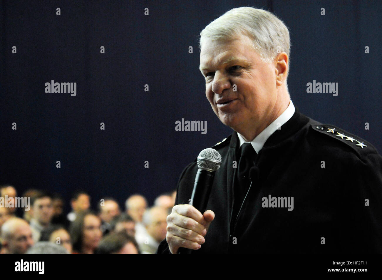 Chief of Naval Operations Adm. Gary Roughead speaks with sailors ...