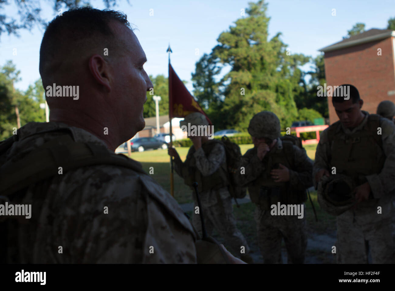 U.S. Marine Maj. James Kay, acting commanding officer for the 26th ...