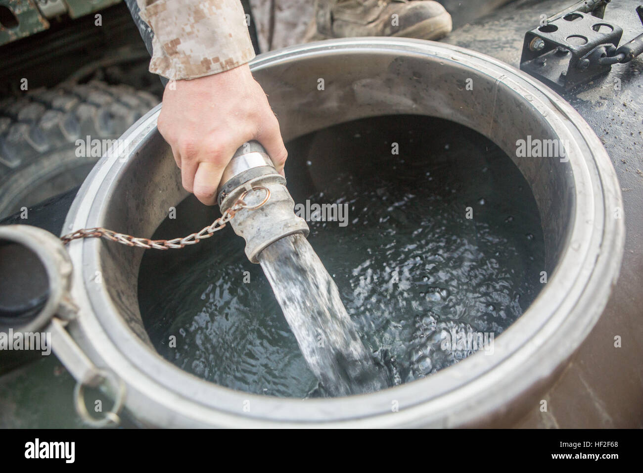 A U.S. Marine with General Support Motor Transportation Company (GSMT ...