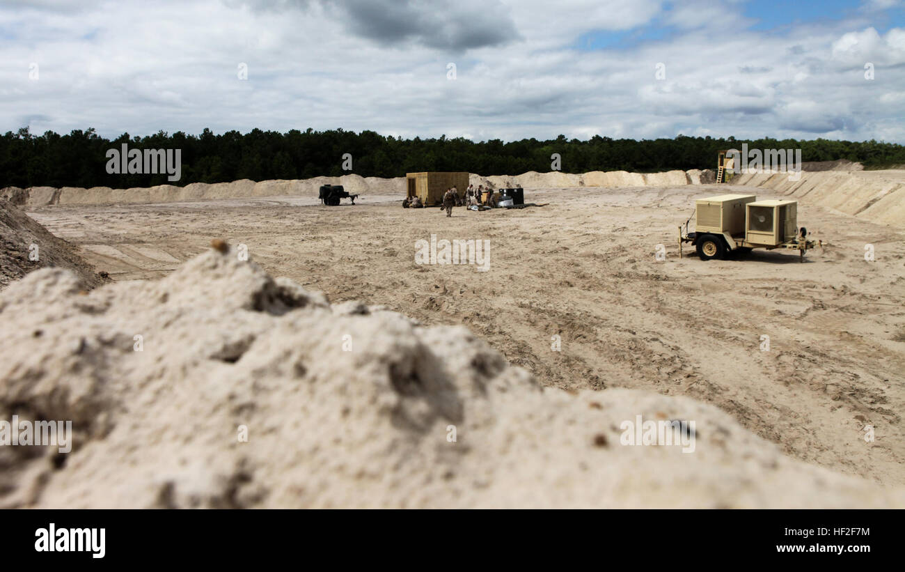 U.S. Marines with Combat Logistics Battalion 6 (CLB-6) converge at ...