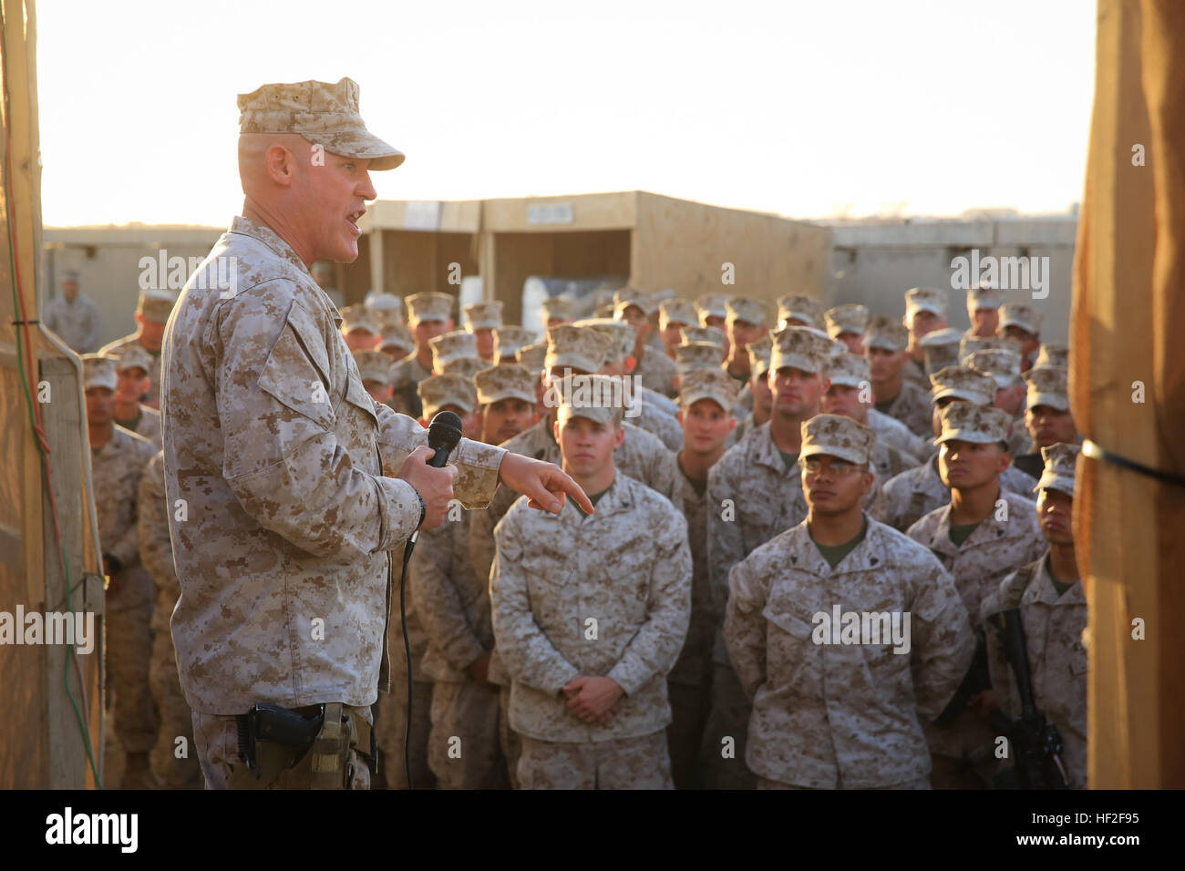U.S. Marine Corps Sgt. Maj. Micheal P. Barrett, sergeant major of the ...