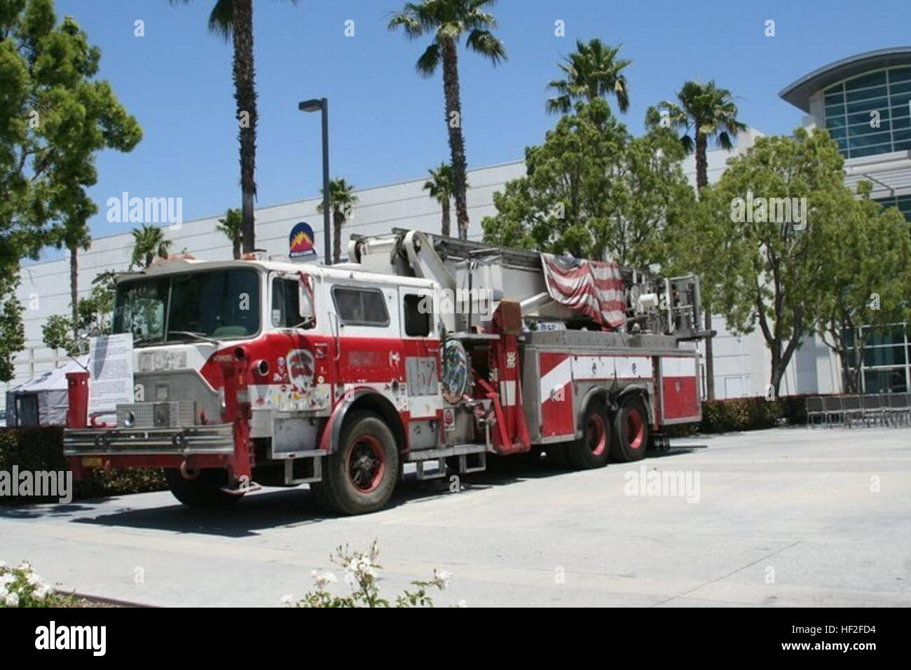 FDNY Ladder Truck 152, photographed at the National Training Center ...
