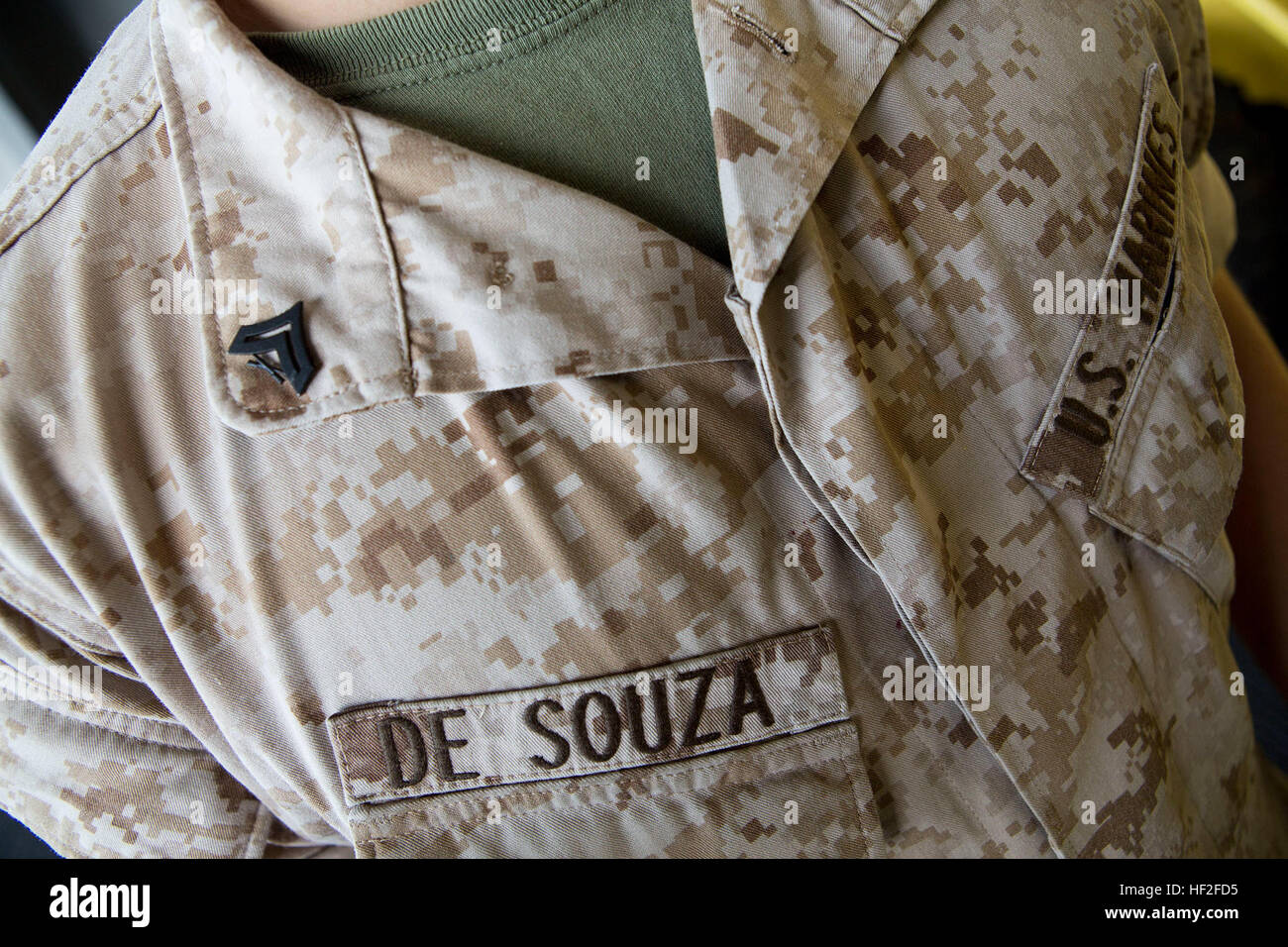 Cpl. Francis J. de Souza, a tactical switchboard operator with the 24th Marine Expeditionary ...