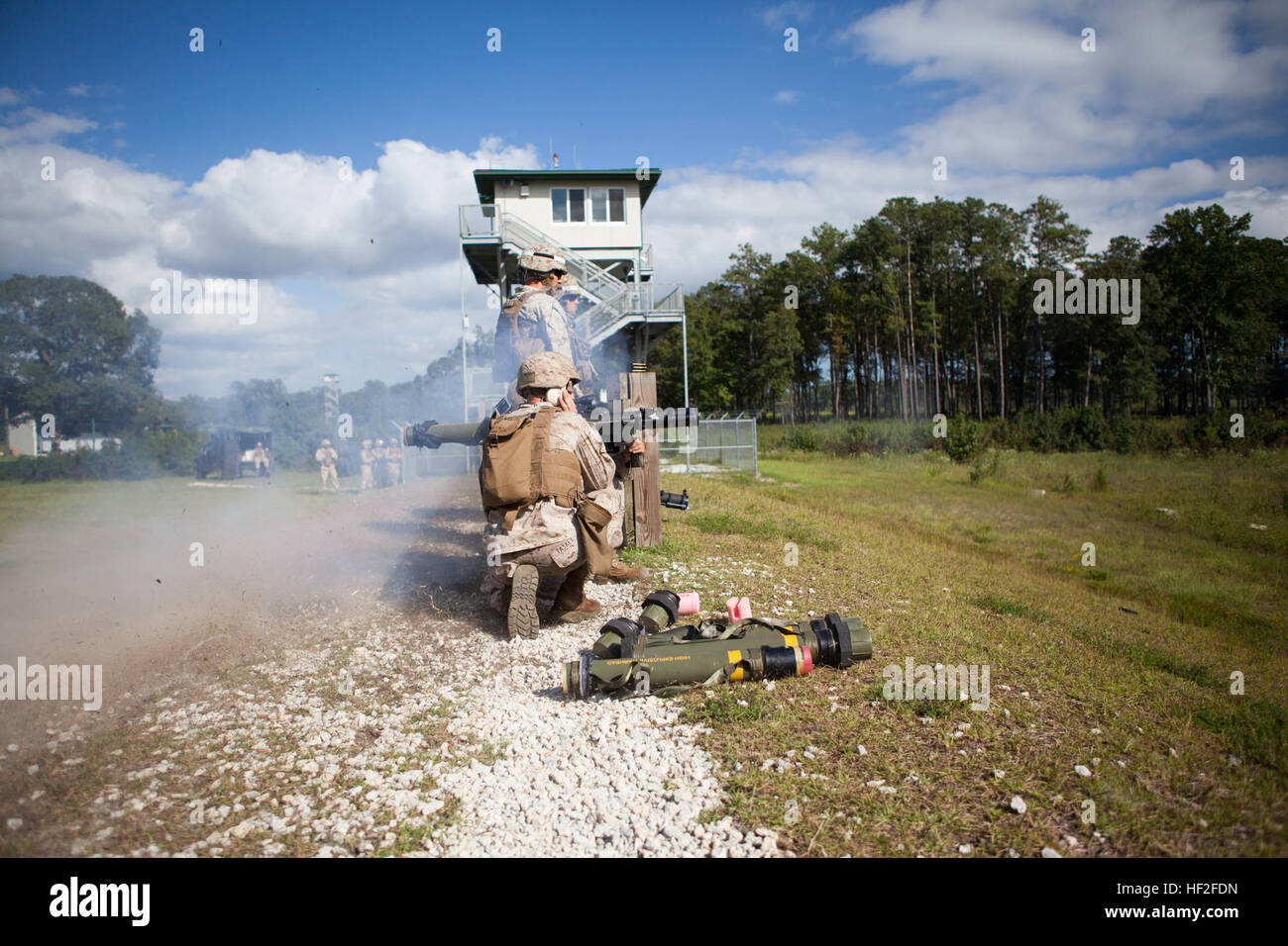 U.S. Marines with Alpha Co., Infantry Training Battalion (ITB), School ...