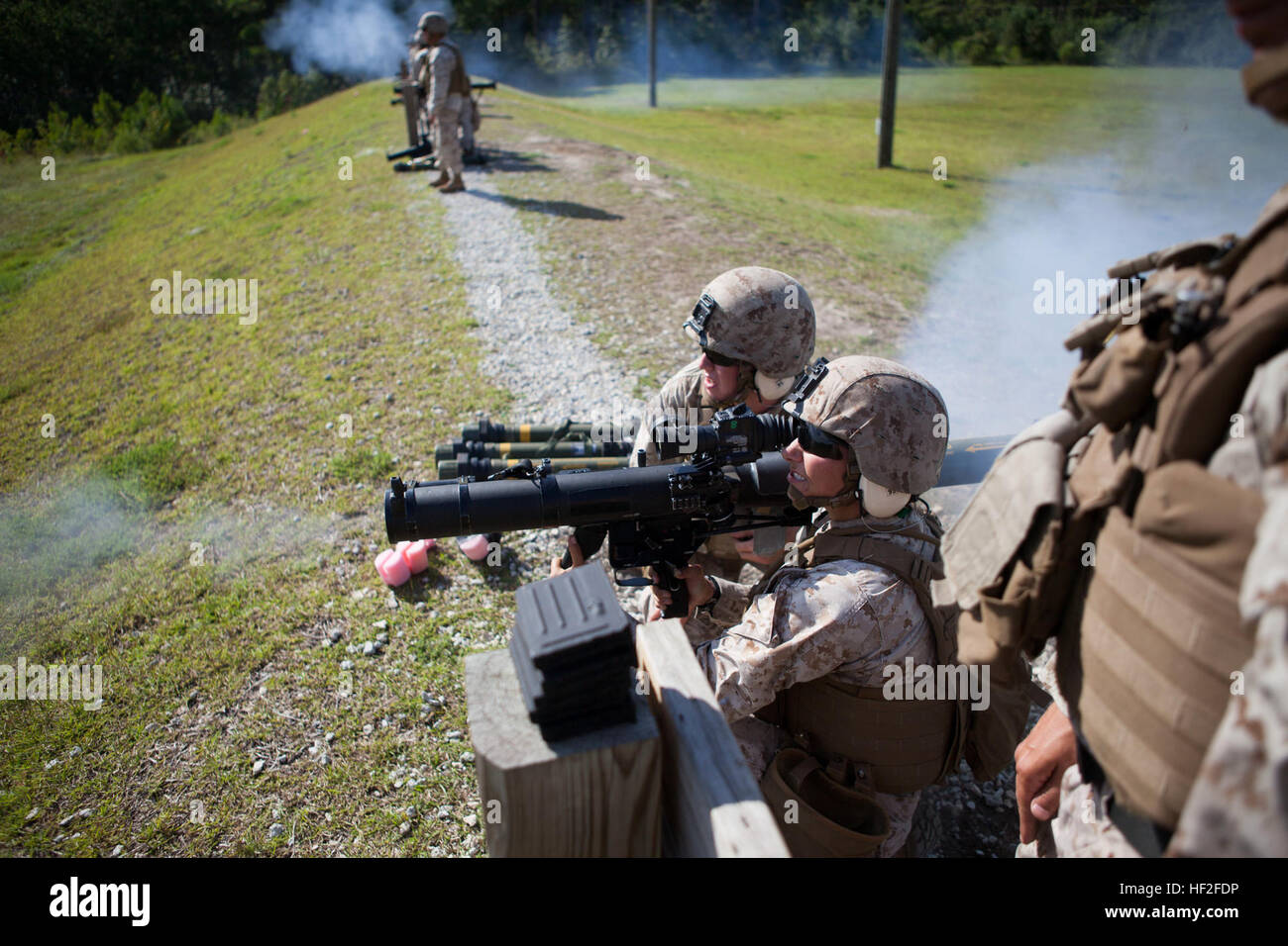 U.S. Marines with Alpha Co., Infantry Training Battalion (ITB), School ...