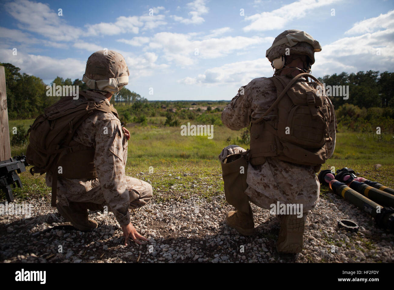 U.S. Marines with Alpha Co., Infantry Training Battalion (ITB), School ...