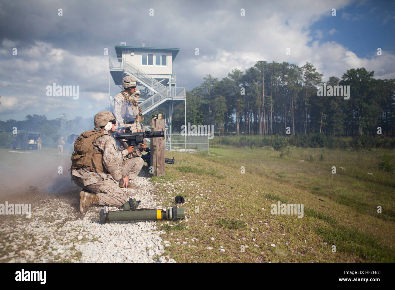 U.S. Marines with Alpha Co., Infantry Training Battalion (ITB), School ...