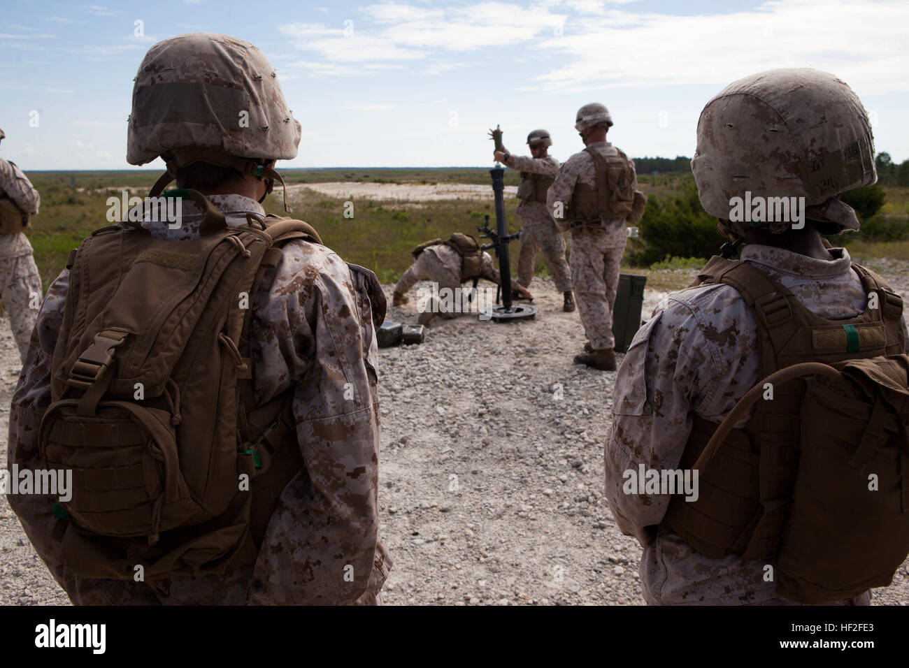 U.S. Marines with Alpha Co., Infantry Training Battalion (ITB), School ...