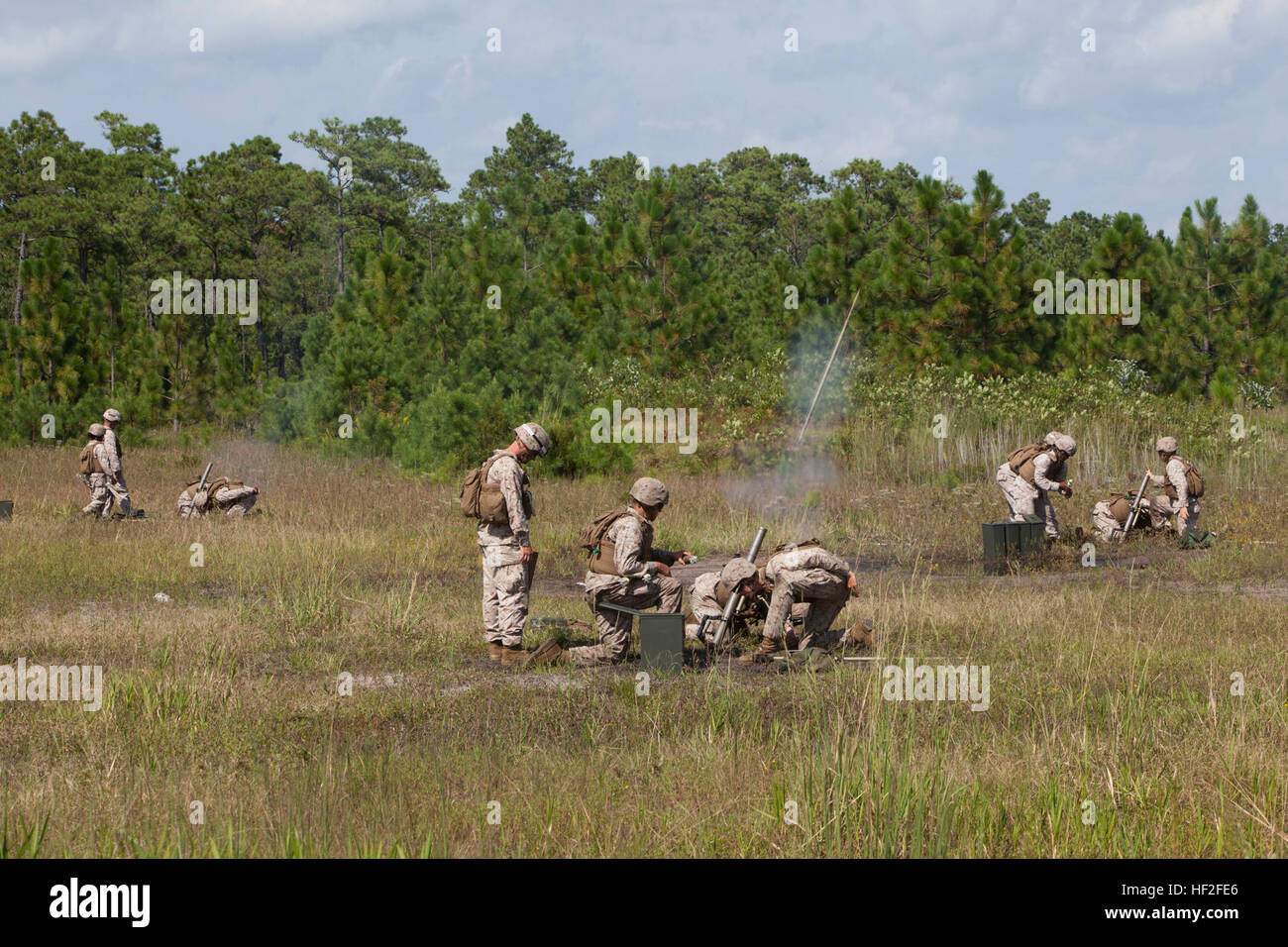 U.S. Marines with Alpha Co., Infantry Training Battalion (ITB), School ...