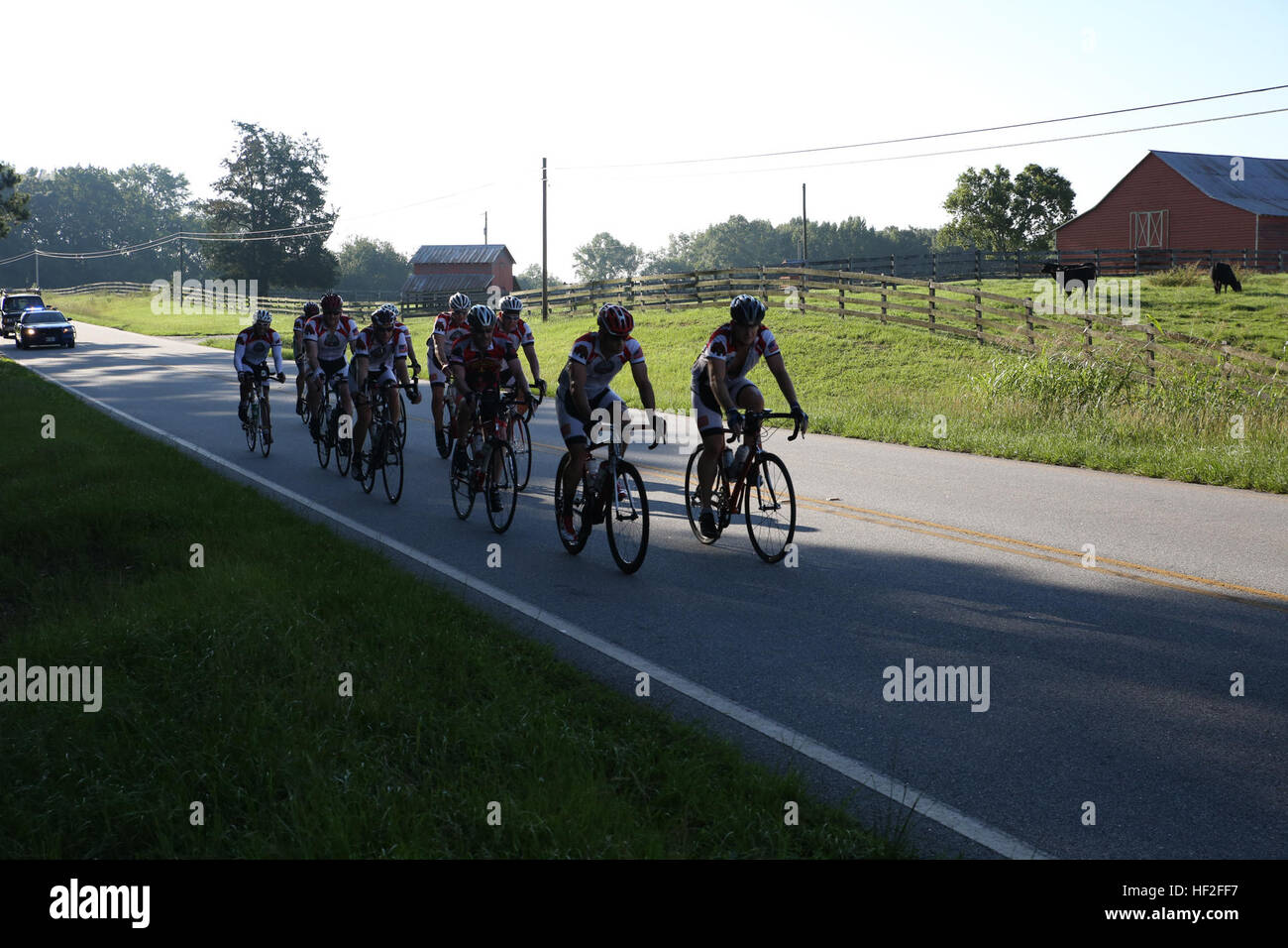 The team embarked on a 465-mile bike ride from North Carolina to ...