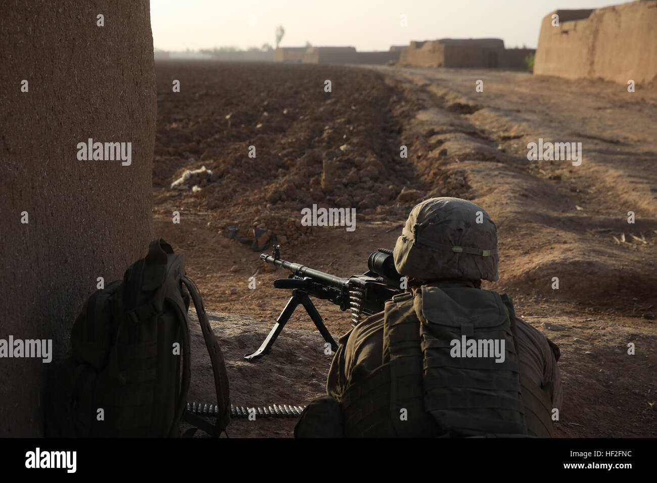 U.S. Marine Corps Cpl. Thomas Darden, a machine gunner assigned to 3d ...