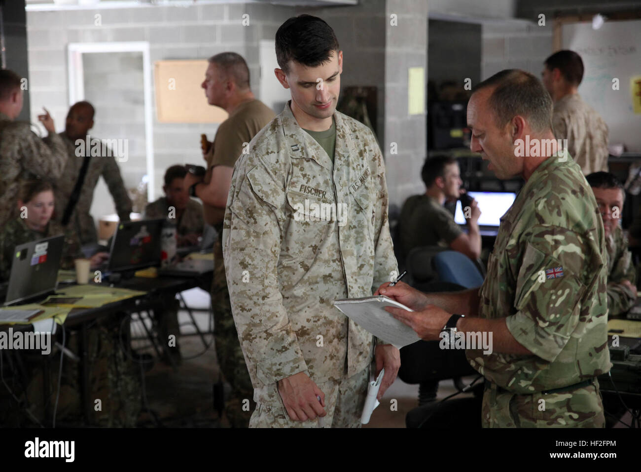 U.S. and British intelligence personnel coordinate targeting ...