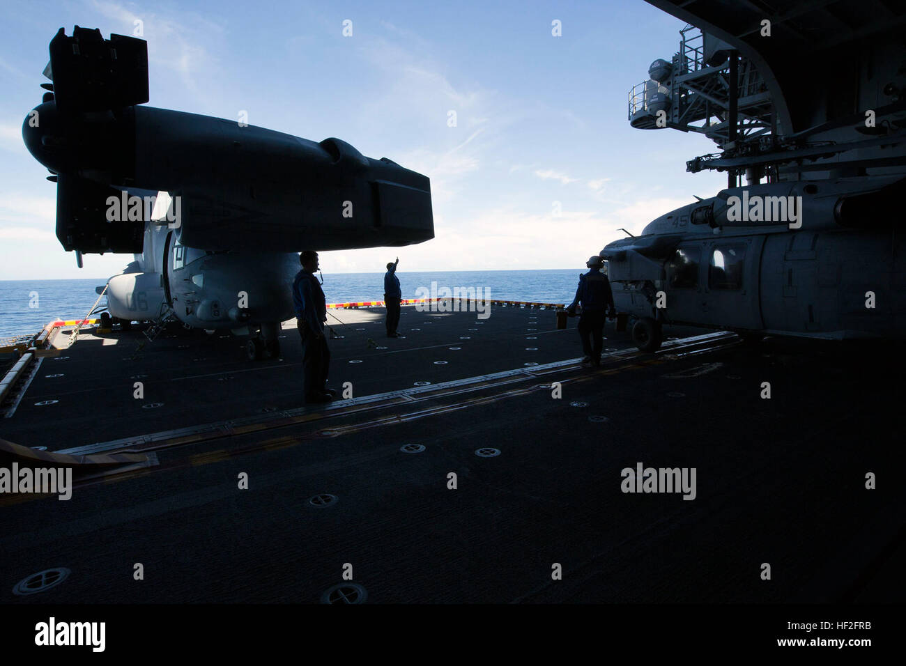 Aircraft with the 24th Marine Expeditionary Unit and Iwo Jima ...