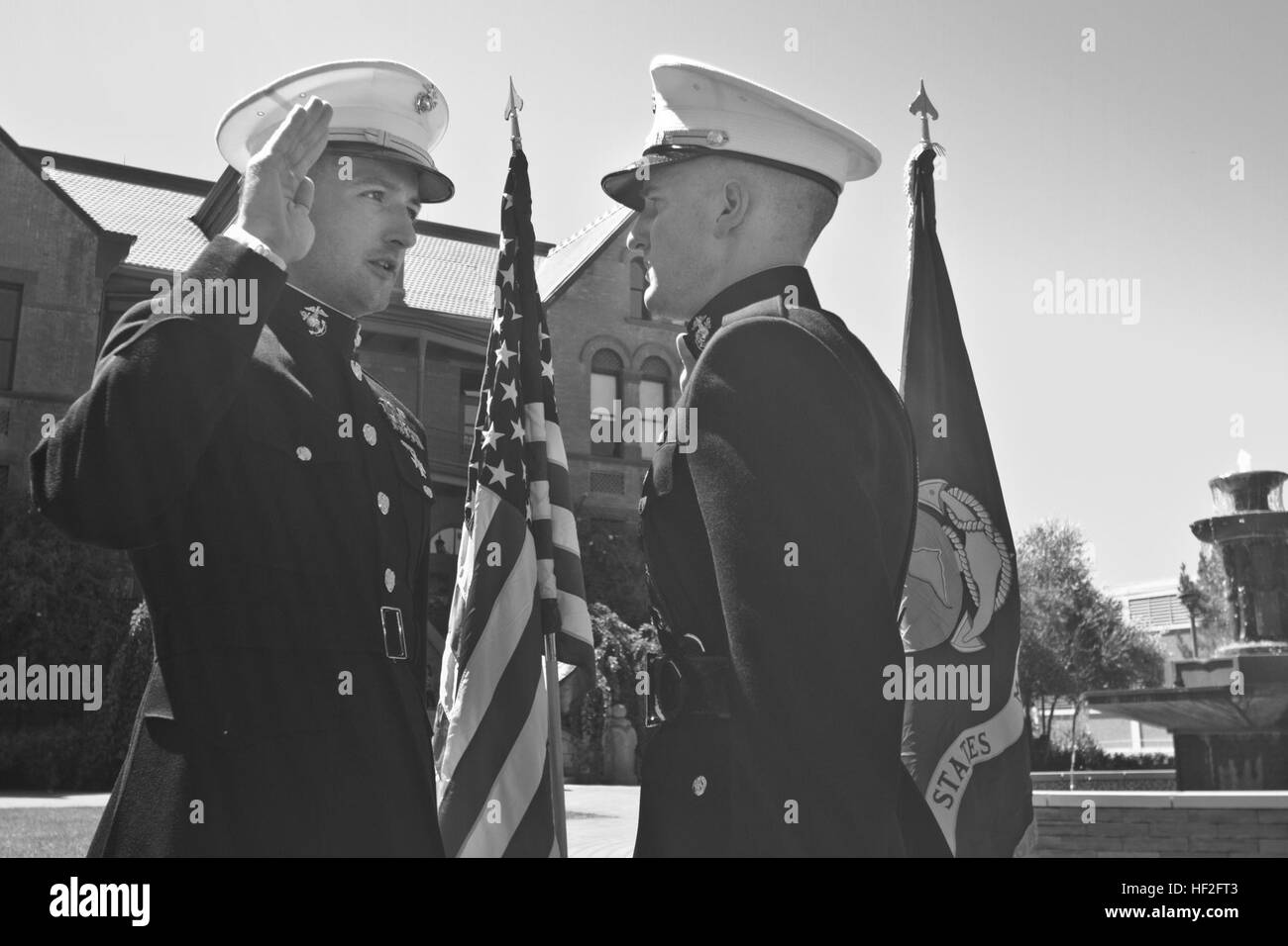 Nrotc marine option Black and White Stock Photos & Images - Alamy