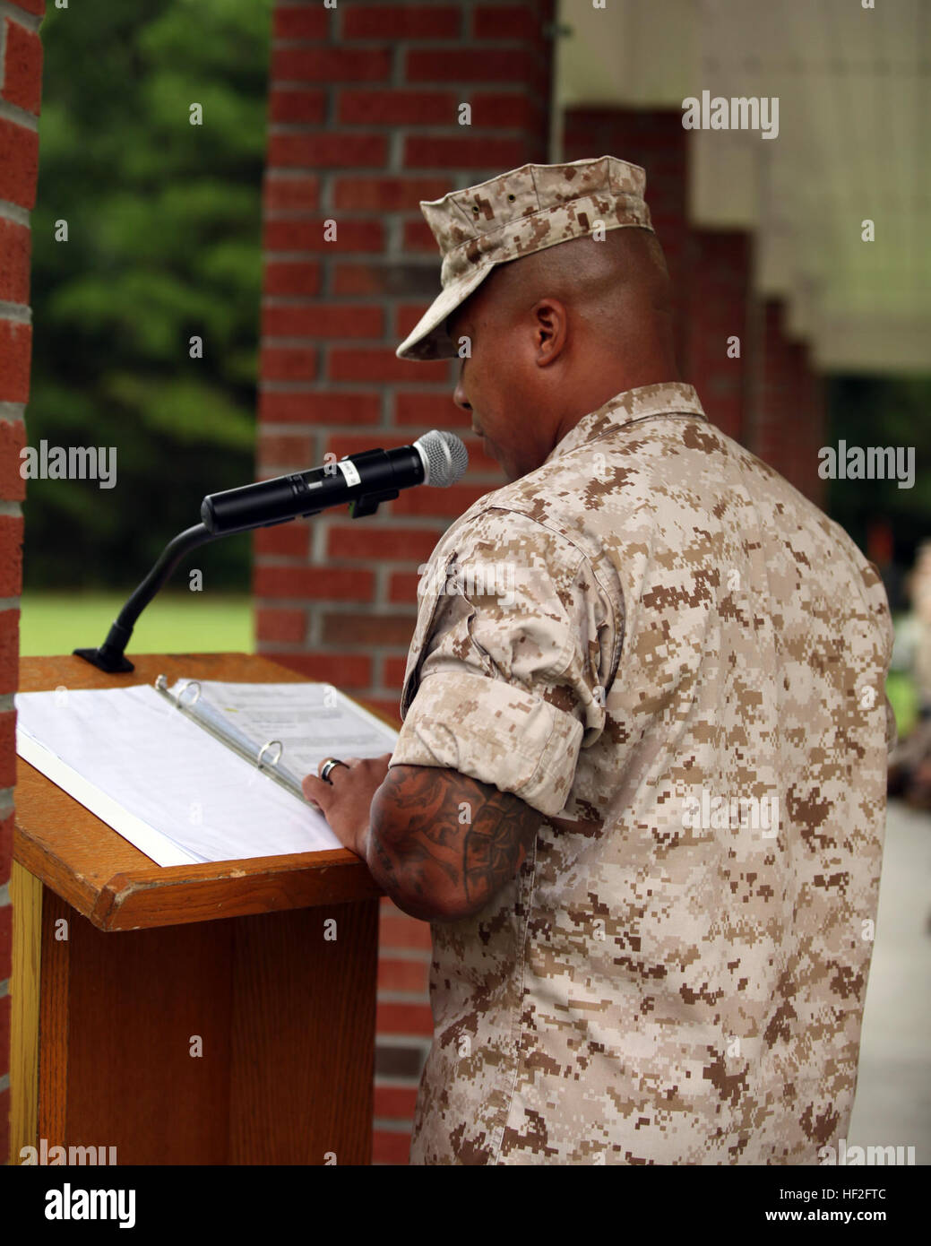 U.S. Marine Corps Master Sgt. Michael N. Wells, Instructor, Logistics ...