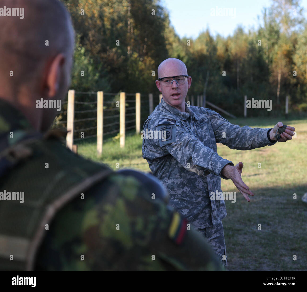 Sgt. 1st Class Ryan Chastain, platoon sergeant with 1st Platoon, Able ...