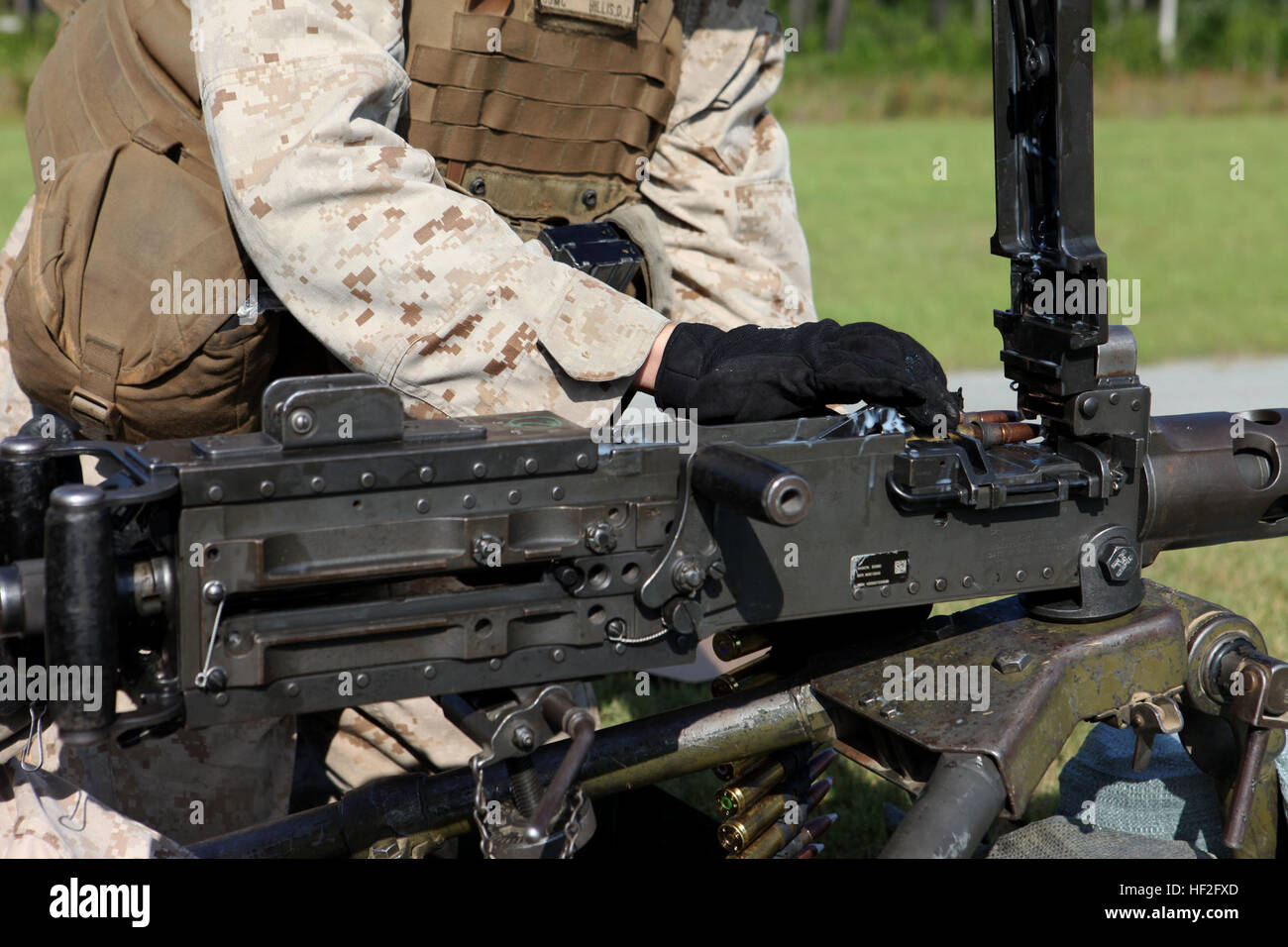 A Marine with 2nd Battalion, 10th Marine Regiment, 2nd Marine Division ...