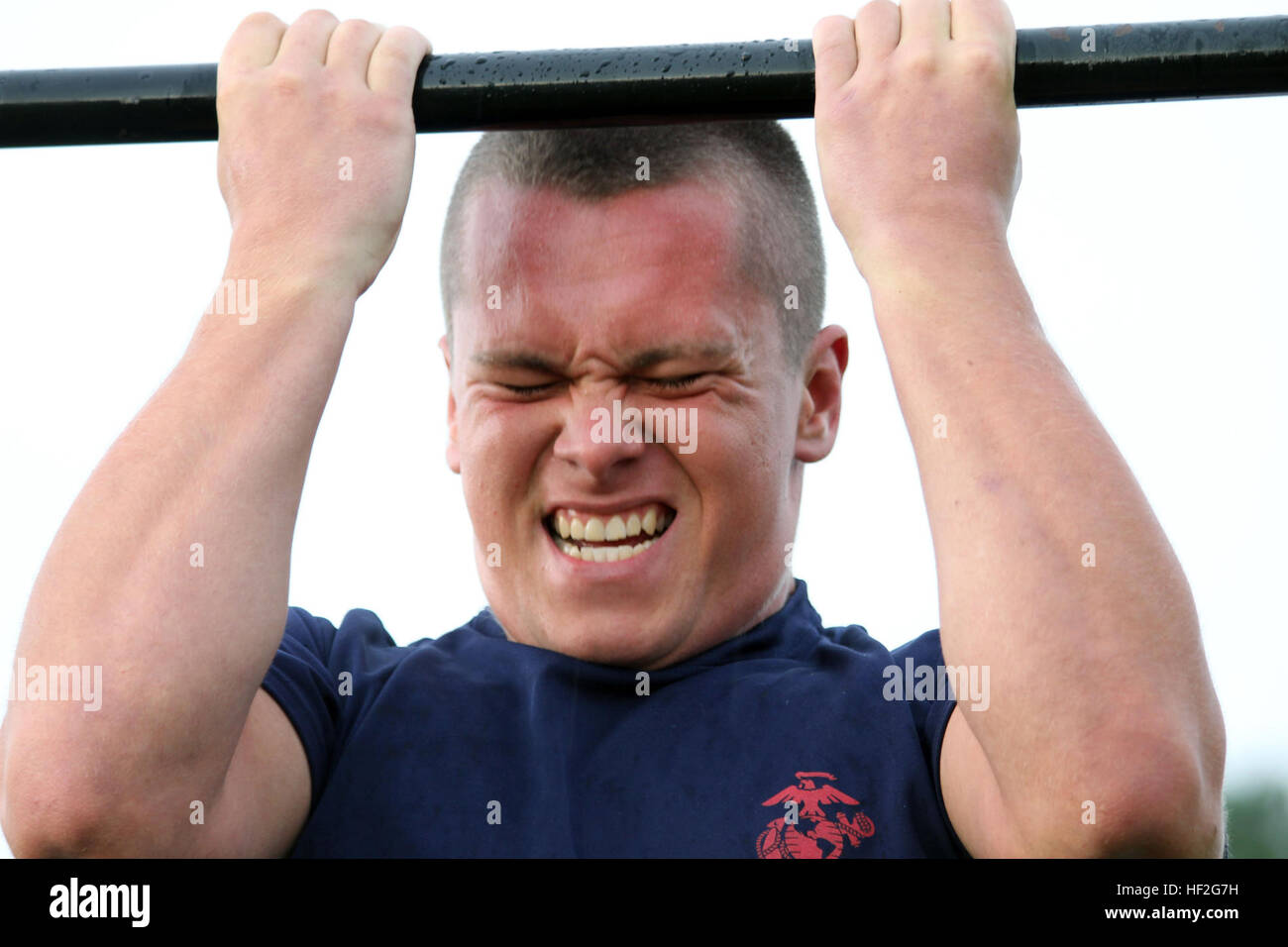 A poolee with Marine Corps Recruiting Station Columbia completes the ...