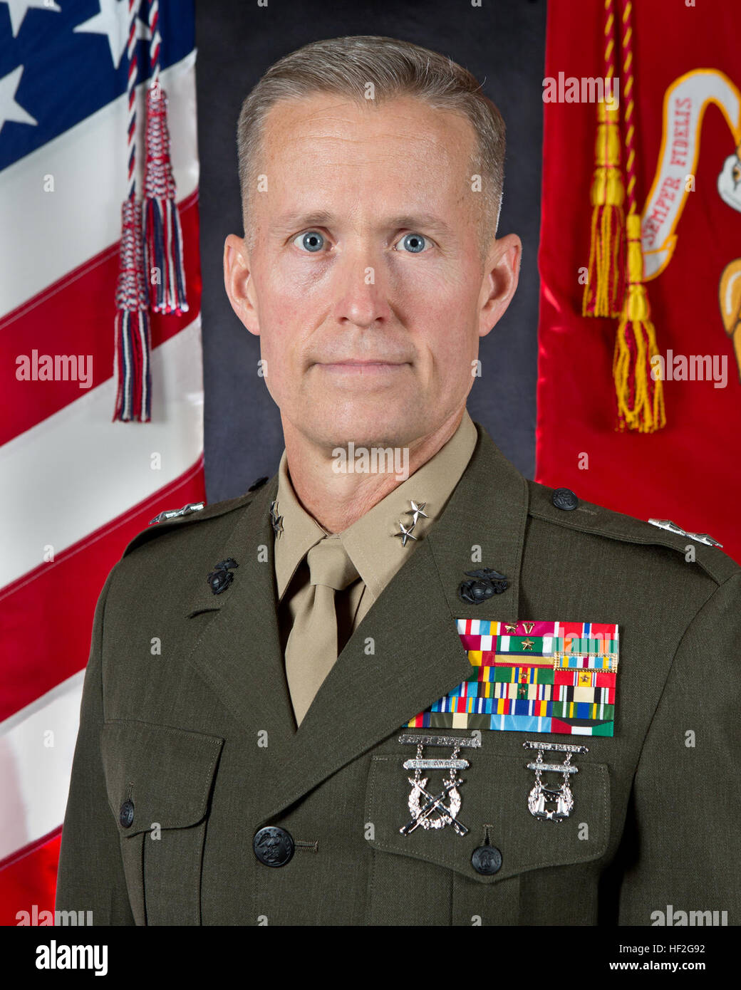 U.S. Marine Corps Gen. Joseph F. Dunford Jr., poses for command board portrait at the Pentagon ...