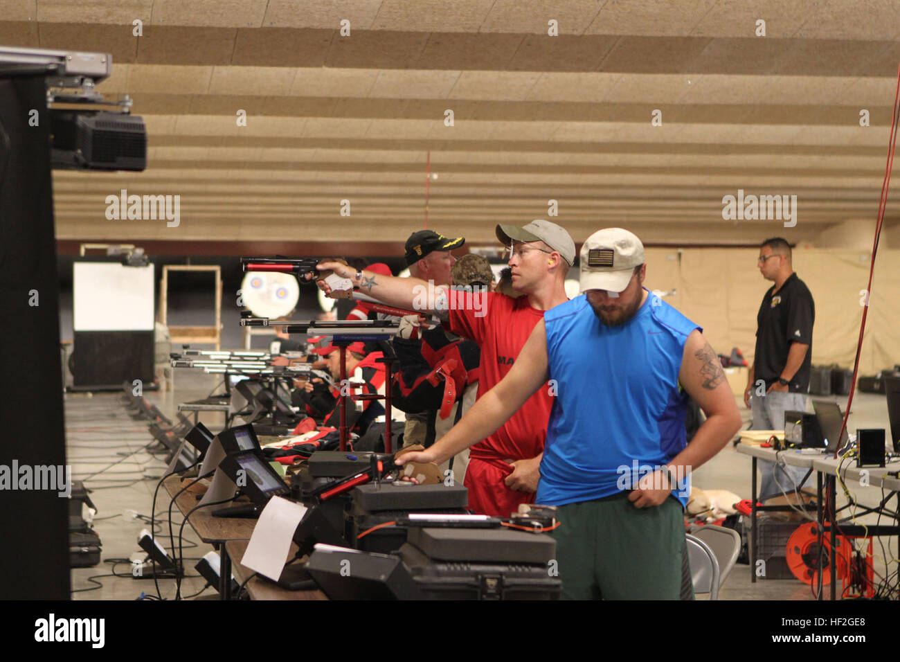 Sgt. Clayton McDaniel (right), a native of Molalla, Oregon, pauses ...