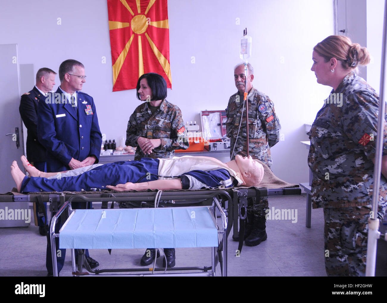 Maj. Gen. Steven Cray is briefed at the Army Medical Training Center in ...