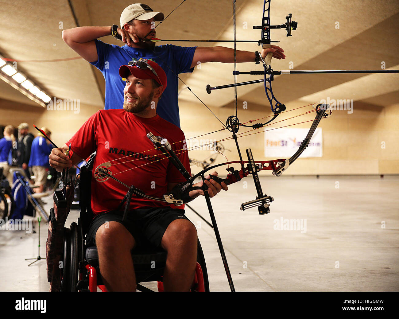 Cpl. Richard Stalder from Muenster, Texas (front) and Sgt. Clayton ...