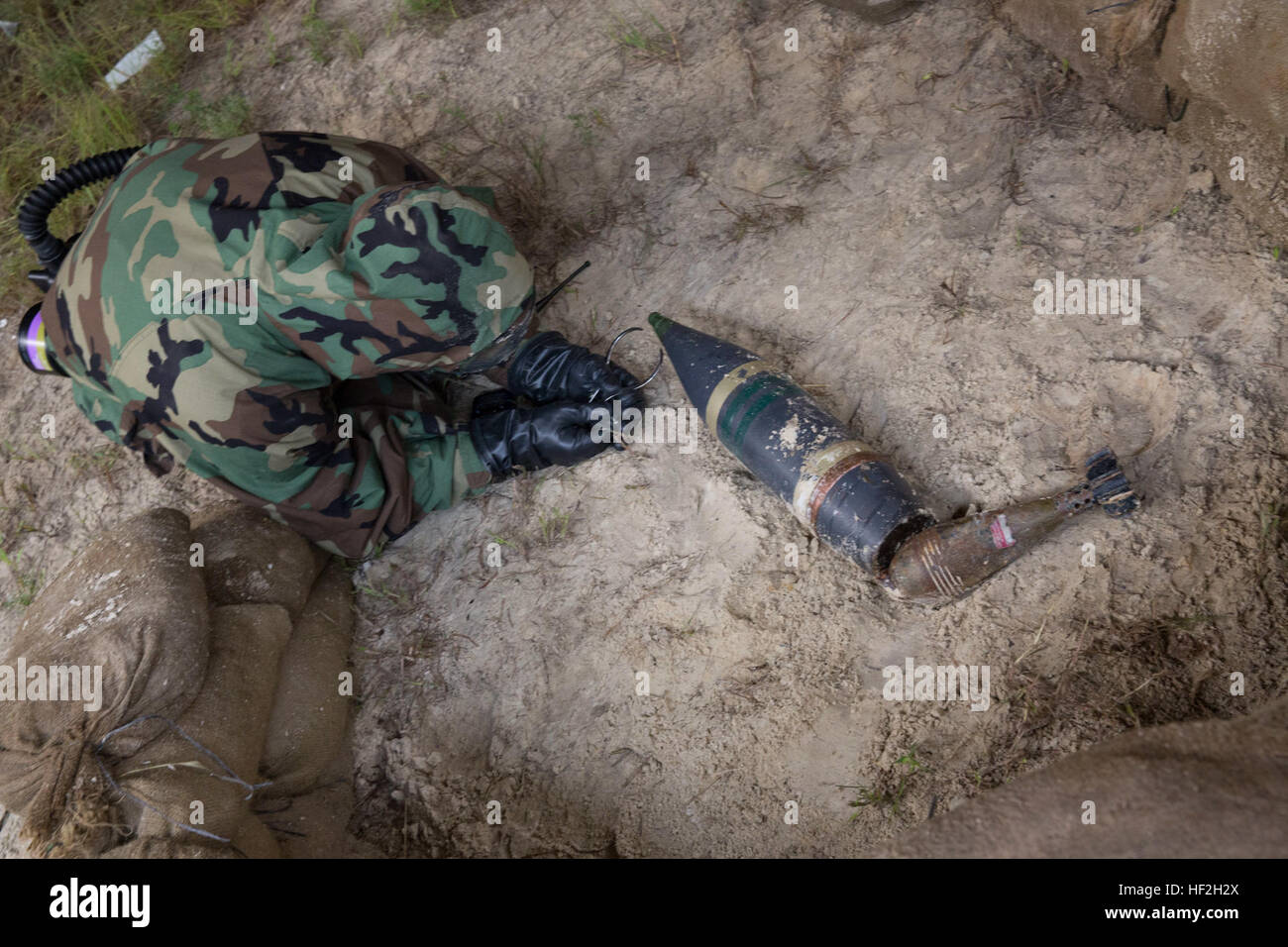 A Marine with 2nd Explosive Ordnance Disposal Company, 8th Engineer ...