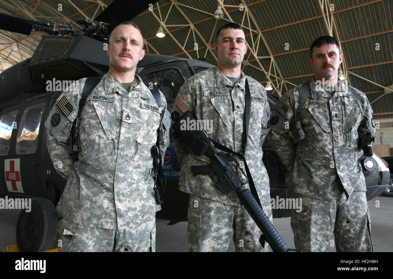 The Klein brothers, with C Company, 2nd Battalion, 211th Aviation ...