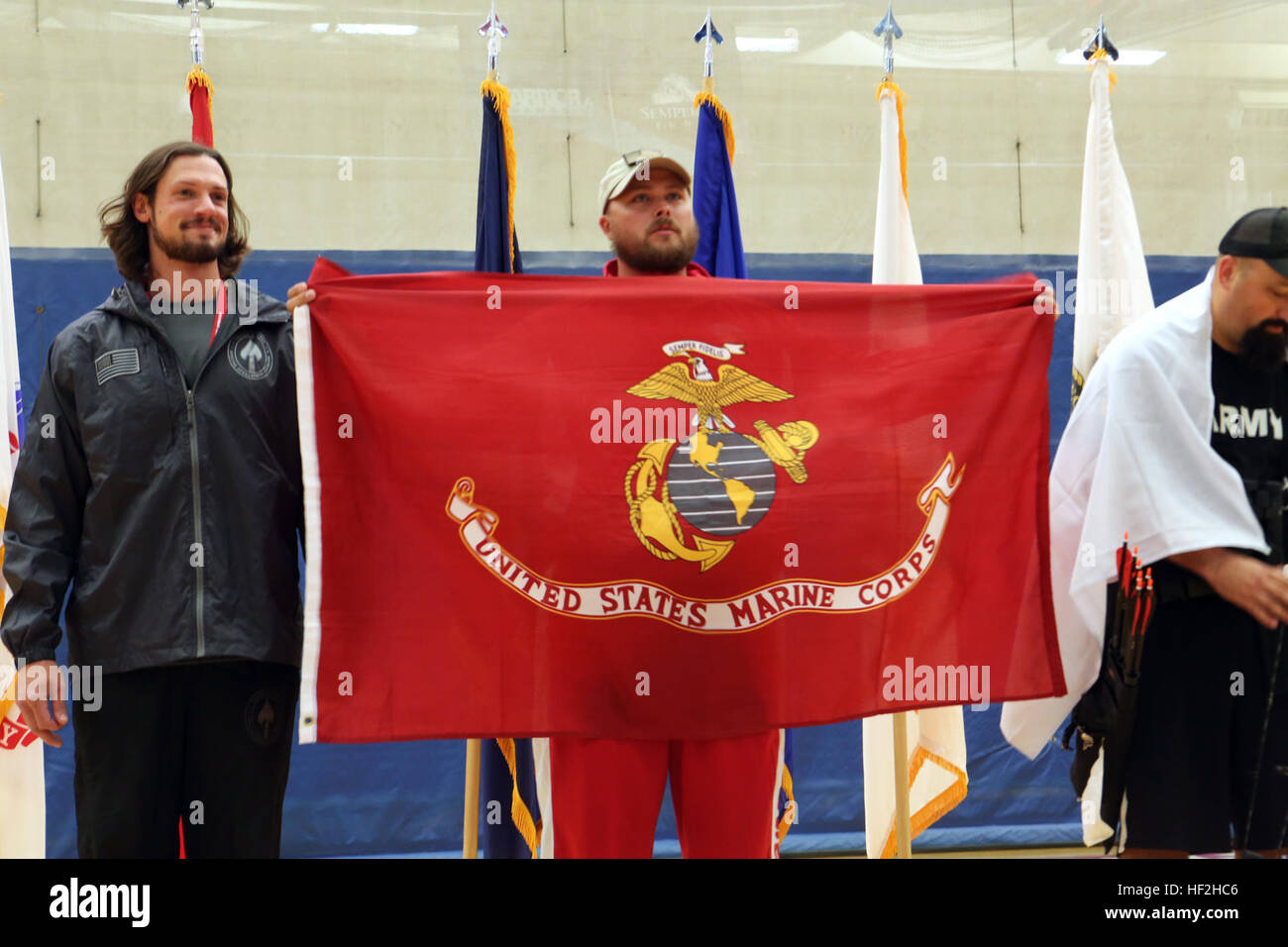Sgt. Clayton McDaniel, from Molalla, Oregon, shows his Marine Corps ...