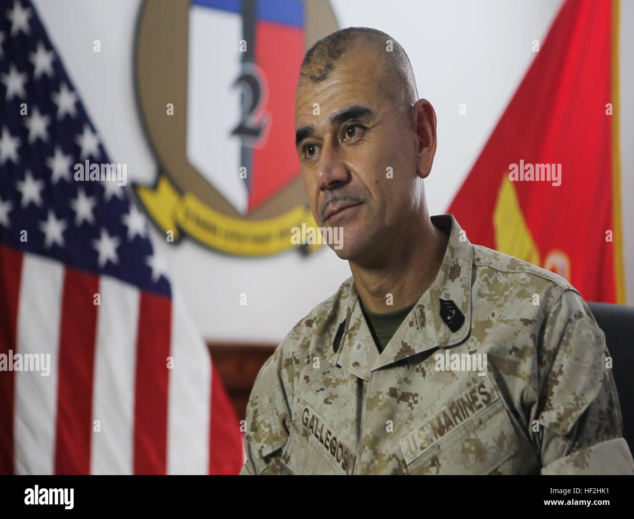 Sgt. Maj. Octaviano Gallegos, the sergeant major with 2nd Marine ... Sgt. Maj. Octaviano Gallegos, the sergeant major with 2nd Marine ...