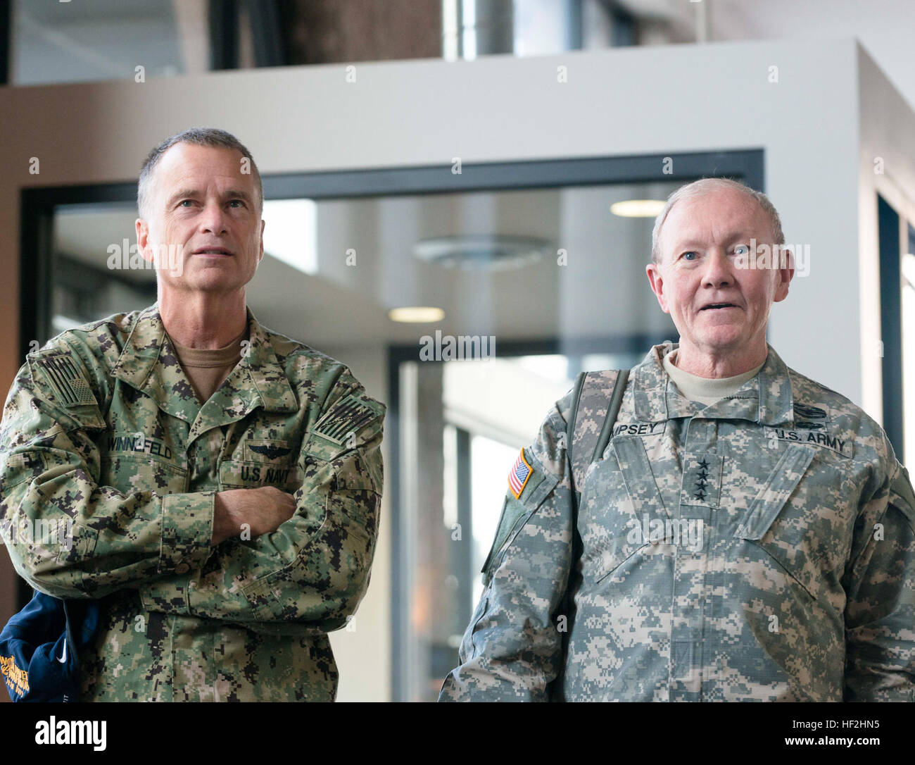 U.S. Army Gen. Martin E. Dempsey, right, the chairman of the Joint ...