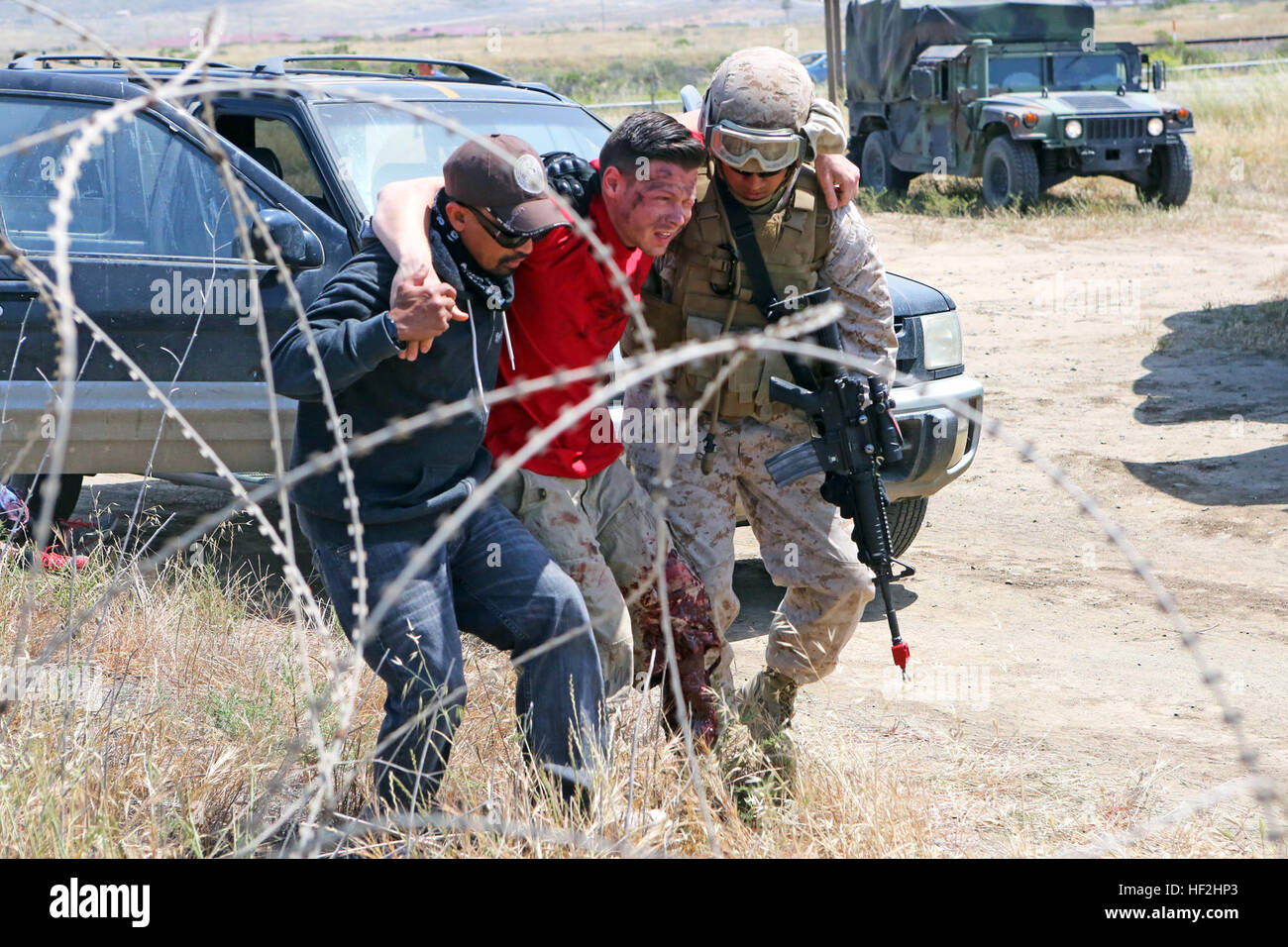 A Marine with Combat Logistics Battalion 15, 1st Marine Logistics Group ...