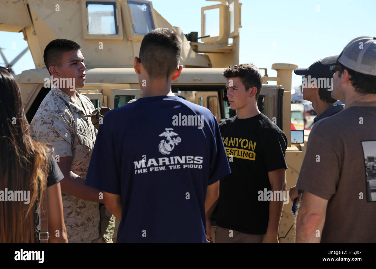 Marines volunteer at static displays to answer questions and show off ...