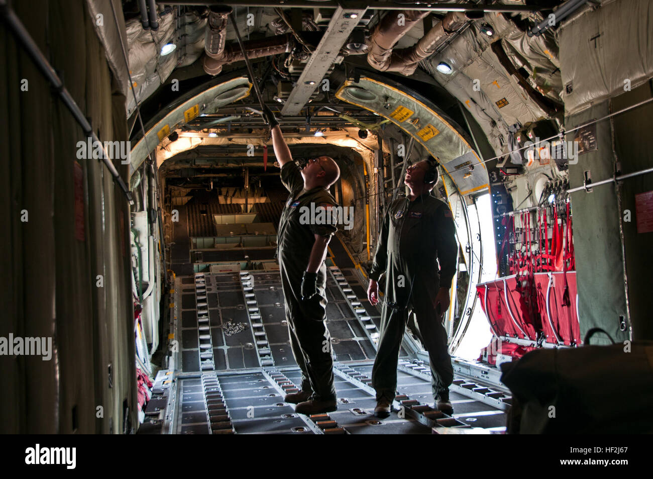 Tech. Sgt. Bryan Thompson, C-130H Hercules Loadmaster, and Lt. Col ...