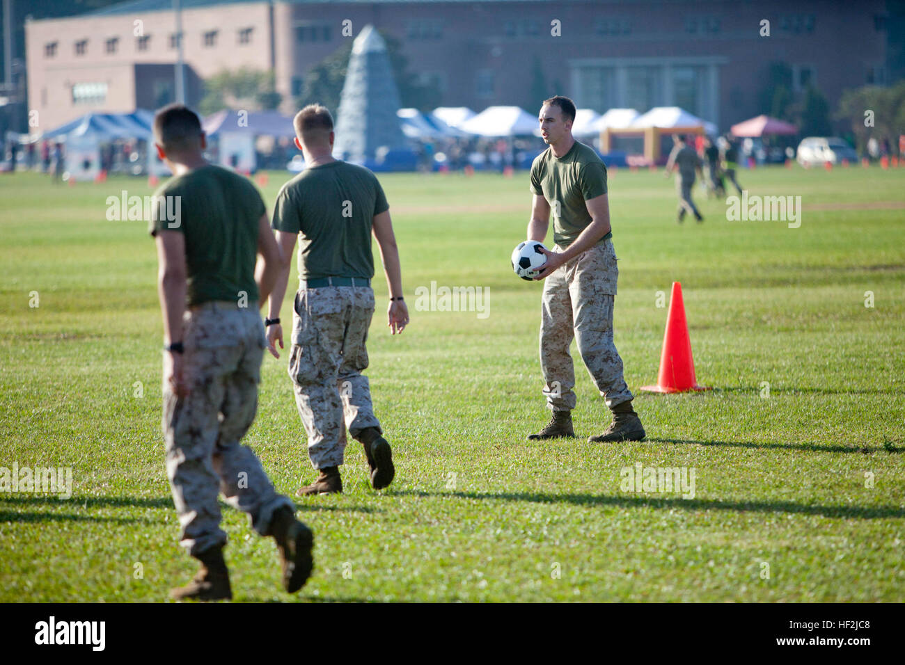 U.S. Marines with Headquarters Battalion (HQ Bn.), 2nd Marine Division ...
