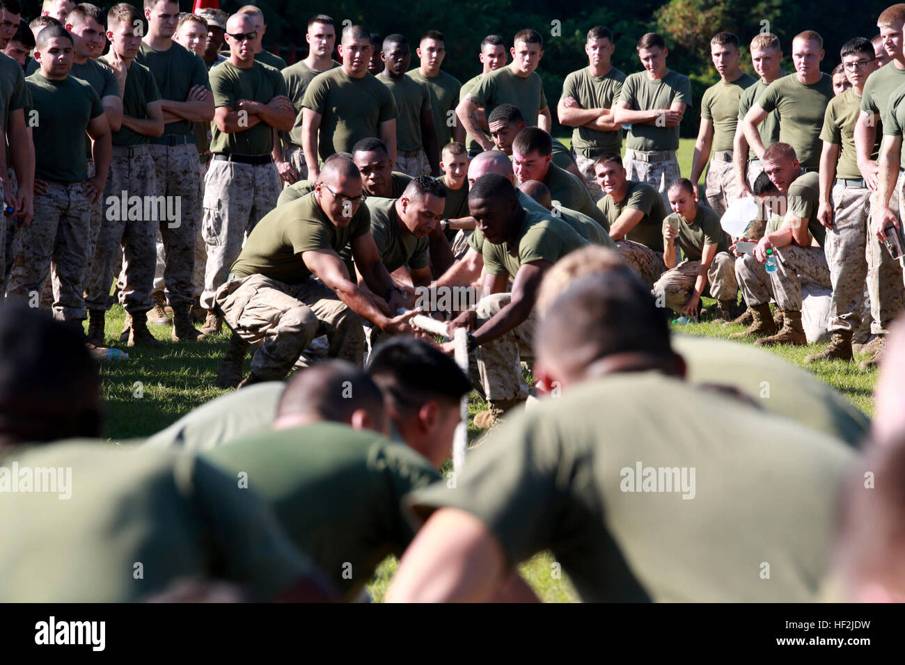 The Marines of Marine Wing Support Squadron 273 participate in a ...