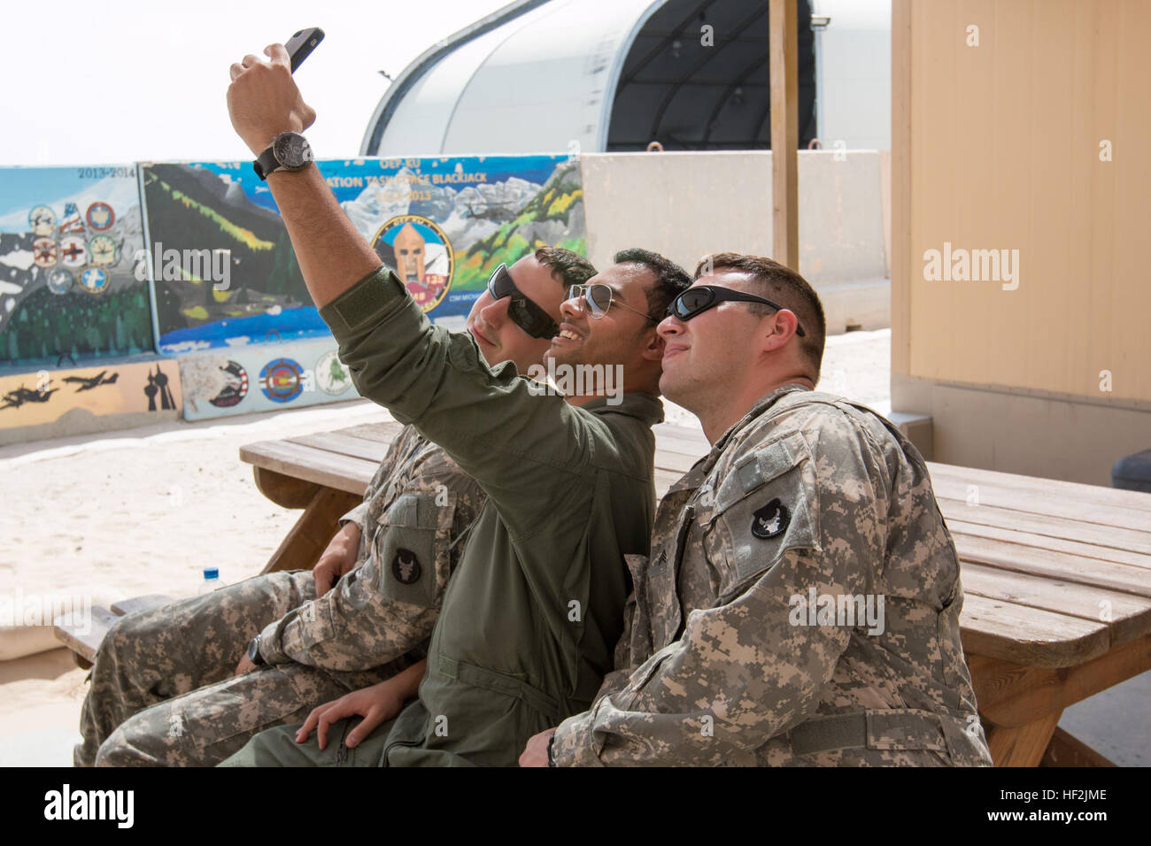 Raqib Awal Ahmed al Sarraf, a crew chief with the Kuwaiti air force ...