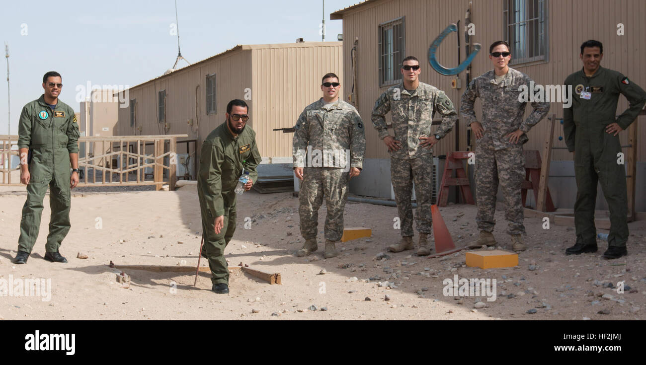 U.S. Army soldiers introduce Kuwaiti air force crew chiefs to the game ...