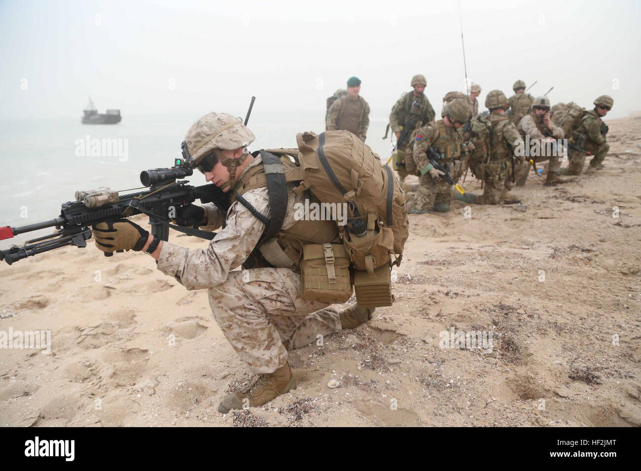Cpl. Jordan Tompkins, a rifleman with Fox Company, Battalion Landing ...