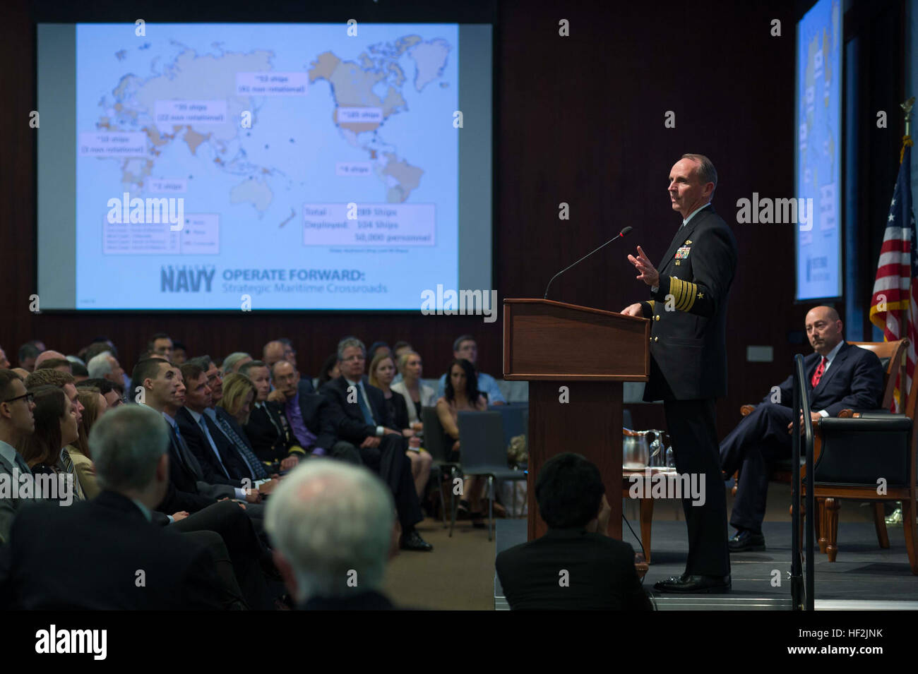 Chief of Naval Operations (CNO) Adm. Jonathan Greenert speaks to U.S ...