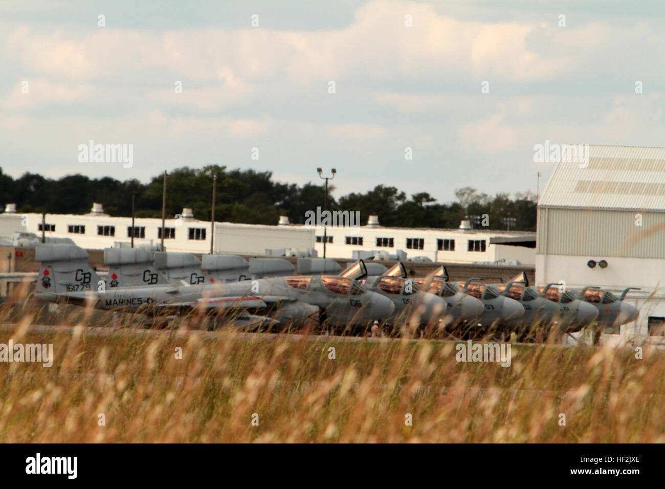 Seven EA-6B Prowlers with Marine Tactical Electronic Warfare Training ...