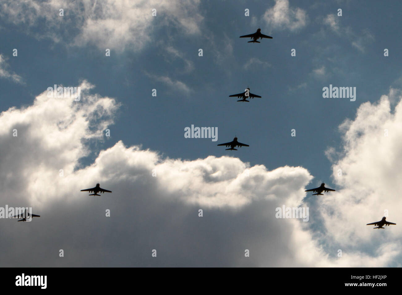 Seven EA-6B Prowlers with Marine Tactical Electronic Warfare Training ...