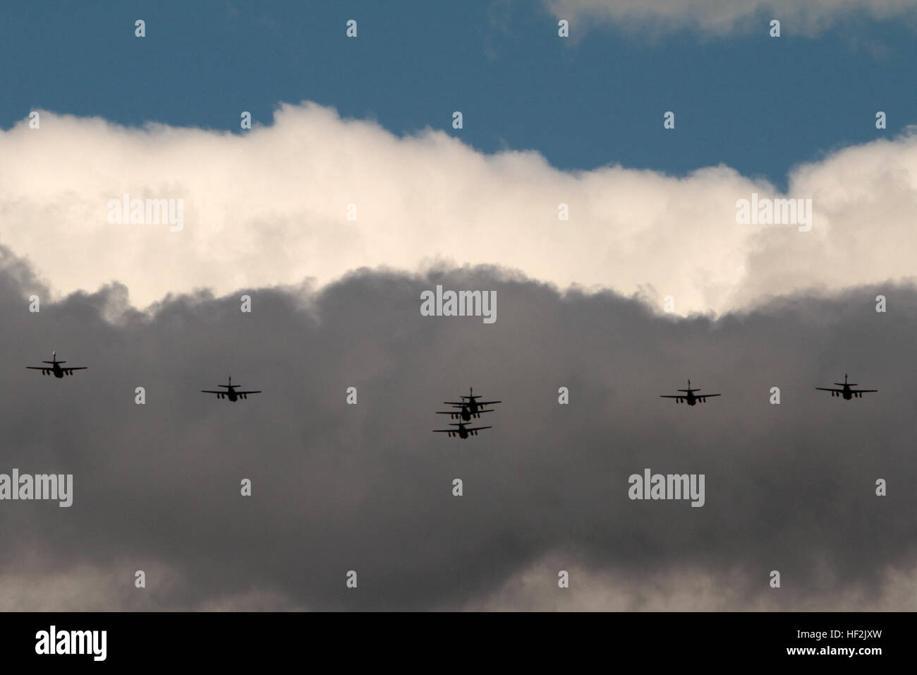Seven EA-6B Prowlers with Marine Tactical Electronic Warfare Training ...