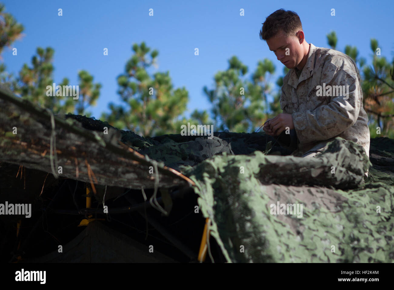 U.S. Marine with 2nd Supply Battalion, Combat Logistics Regiment 25 ...