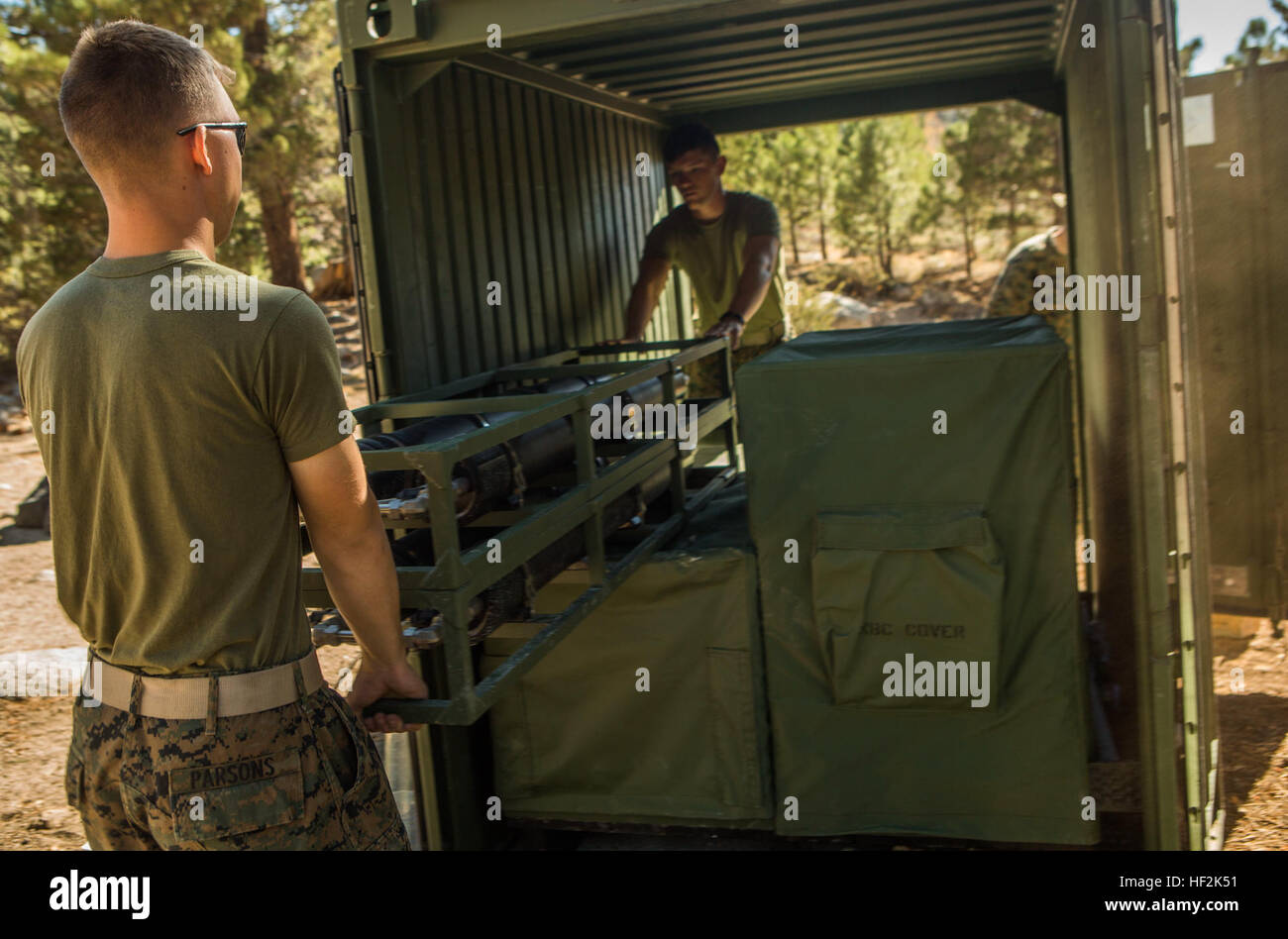 U.S. Marine Corps water support technicians with Headquarters and ...