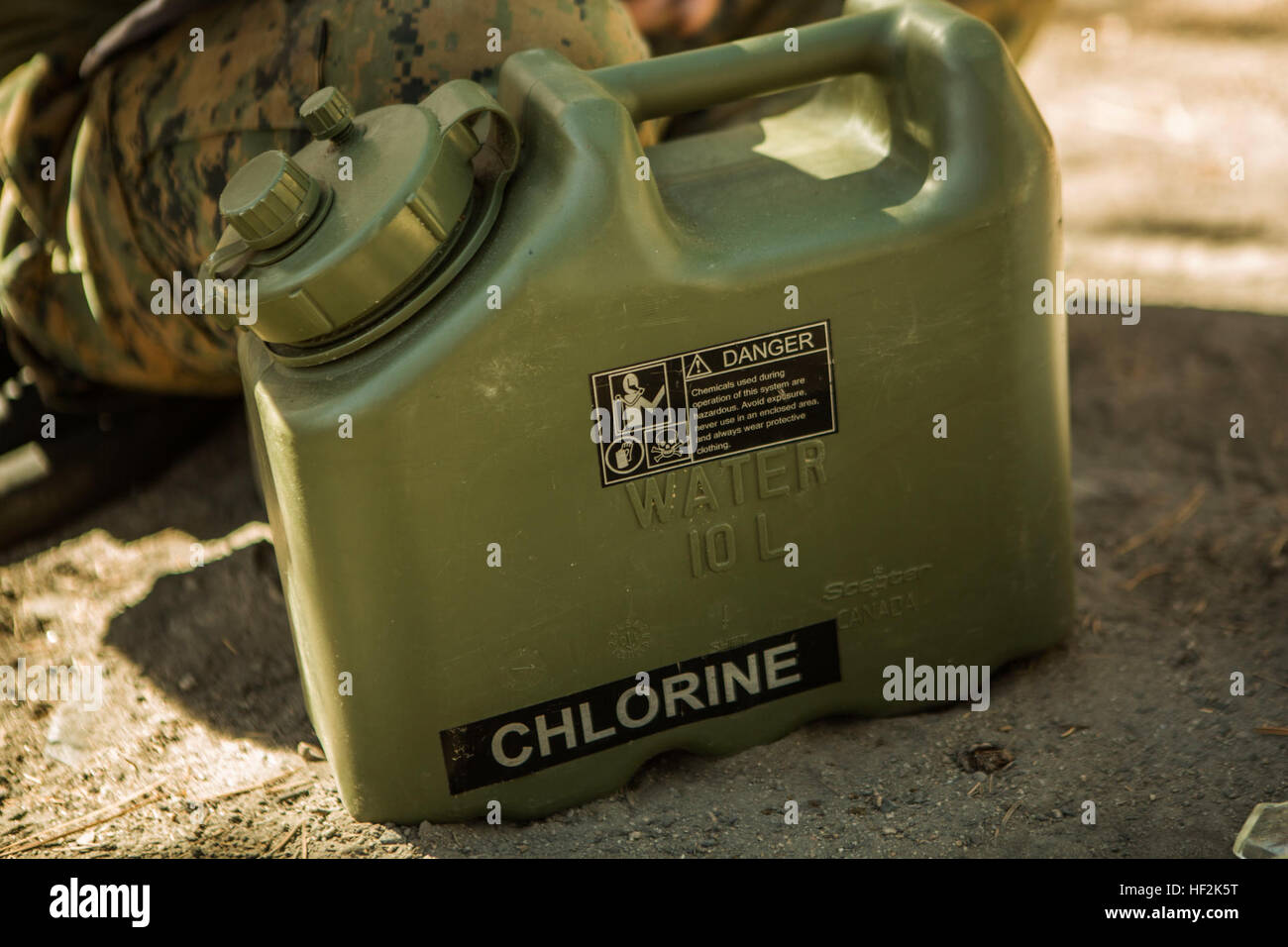 U.S. Marine Corps water support technicians with Headquarters and ...